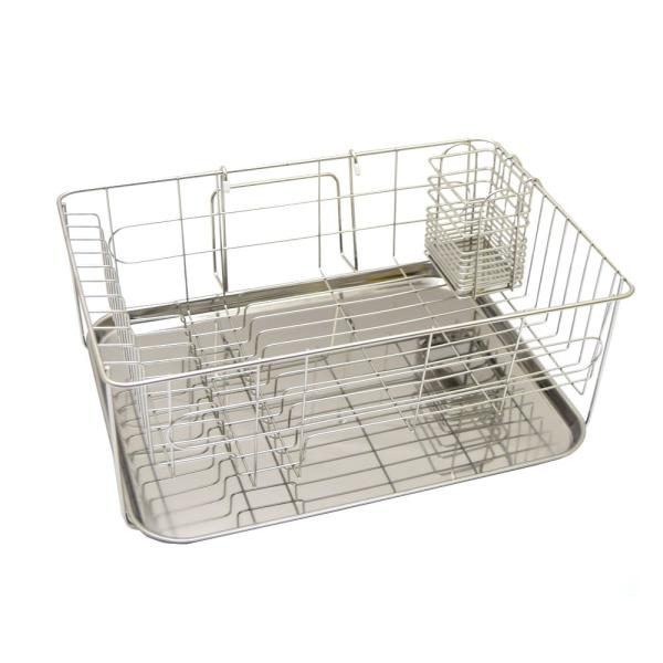 【商品概要】サイズ:17×40×30.5cm[材質]本体・トレー:18-8ステンレス鋼/トレー:18クロームステンレス鋼[サイズ外径]本体:(約)40×30.5×17cm/トレー:(約)37×29.2×1.5cm/ポケット:(約)9×8.6...