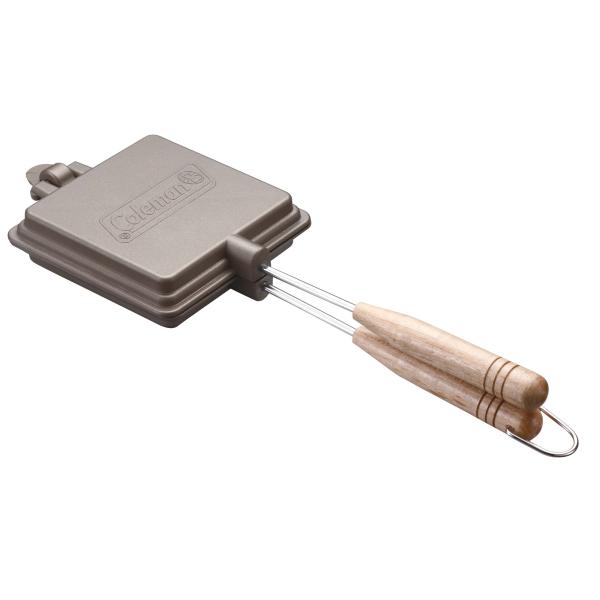 【商品概要】サイズ:使用時/約13.5×40×3.8(h)cm、収納時/約10×20×2.5cm重量:約550g材質:本体/アルミニウム、ハンドル/スチール、ウッド 表面加工材質:フッ素樹脂コーティング付属品:収納ケース内部はノンスティック...