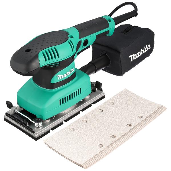 【商品概要】ペーパー寸法：93×228ｍｍ回転数：11000回転／分電源：100V電流：2.0Aコード：2ｍ標準付属品:ダストバッグ、サンディングペーパー（粒度60・120・240各2枚）【商品説明】【商品詳細】ブランド：Makita(マキ...