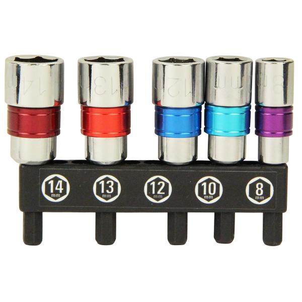 【商品概要】用途:ボルト・ナットの締付け、取り外し特徴:カラーリングでサイズが一目でわかるサイズ:8mm(紫)・10mm(水色)・12mm(青)・13mm(オレンジ)・14mm(赤)入数:5本組材質:特殊鋼【商品説明】【商品詳細】ブランド：...