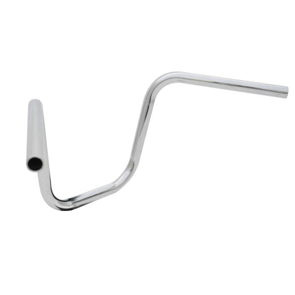 【商品概要】適合車種:汎用　外径φ22,2mm 内径φ18mm肉厚2mm素材：スチール製（STKM13A）カラー：クロームメッキ全幅560mm/全高250mm/内入角度50°/プルバック幅230mm/前倒角度85°/クランプ有効幅130mm...