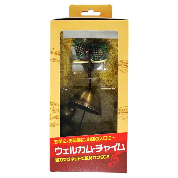 【商品概要】〈材質〉本体/ダイカスト ベル/真鍮 マグネット/ネオジウム磁石(保護シート付) 付属プレート/ステンレス製造国:韓国●注意:プレートの両面テープがしっかり接着されているかよく確認の上、本体を取付けてください。●過度の衝撃をドア...