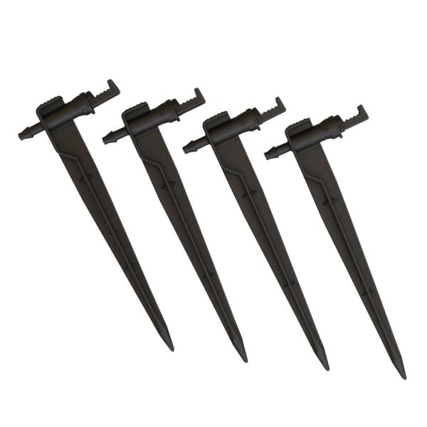 【商品概要】原料樹脂:ポリプロピレン使用可能水圧:0.7MPa用途:一般家庭での屋外散水用耐熱温度:60度簡単水やりシステムの水やりアイテムです。鉢植え・プランターに適切な差込型スプリンクラーです。ポタポタと点滴状に根元にむけて葉や花に水が...