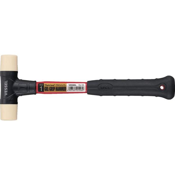 【商品概要】呼称：1ポンド●頭径(mm)：32●頭長(mm)：120全長(mm)：315●重量(g)：430●ヘッド交換可能。交換用替頭：No.076110、76-10H●ヘッド:エラストマー樹脂　柄:ポリプロピレン【商品説明】【商品詳細】...