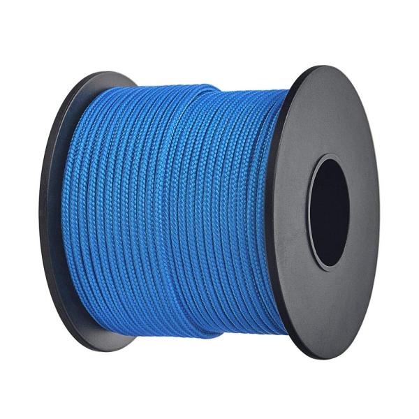 【商品概要】?【高品質の材質】直径: 2mm、長さ: 50m。本製品の内芯は100%ナイロン、外皮(表地)はポリエステルで作られており、表地に光沢があります。直径が2mmと細いので、しっかりと「詰まってる」感があり、ボビン巻なので収納に便利...