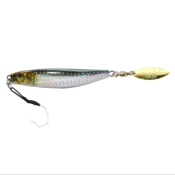 【商品概要】スプーンの要素を併せ持つメタルジグただ巻きでもしっかりウォブリング６０／８０ｇはブレード付きでアピール力が更にアップフロントアシストフック標準装備ですぐに使えるボート・カヤックや遊漁船でのスーパーライトジギングにも対応【商品説明...