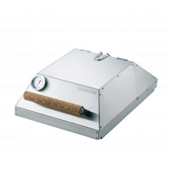 【商品概要】サイズ 約310×450×150mm 材質 本体：ステンレス鋼 ハンドル：天然木 重量 約2.15kg セット内容 温度計 ※防水ではございませんので、水洗いはご遠慮下さいませこの商品には焼き網は付属してません。 タフグリル・焚...