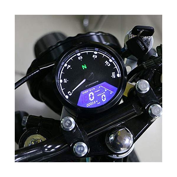 【商品概要】唯一の4ストローク1/2/4シリンダーオートバイための "キロメートルとマイル（プレスをし、3秒でゲージの後ろにボタンを押したままに）切り替え、Lのような複数の指示関数/ Rは、Signal、ハイビーム、ポジションライト、Nライ...