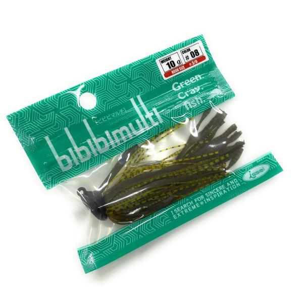 【商品概要】イッセイ ビビビマルチ 10g-#3/0 (ラバージグ)■フックサイズ：#3/0≪イッセイ ラバージグ≫【商品説明】#3/0フックを採用したスイミング対応マルチパーパスラバージグ ●#3/0フック搭載で、より大きなトレーラーワー...