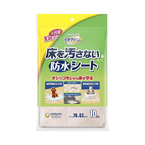 【商品概要】本体サイズ (幅X奥行X高さ) :20×3.5×33.5cm本体重量:0.293kg原産国:日本【商品説明】【商品詳細】ブランド：デオクリーン商品種別：ペット用品商品名：デオクリーン 床を汚さない防水シート10枚製造元：ユニチャ...
