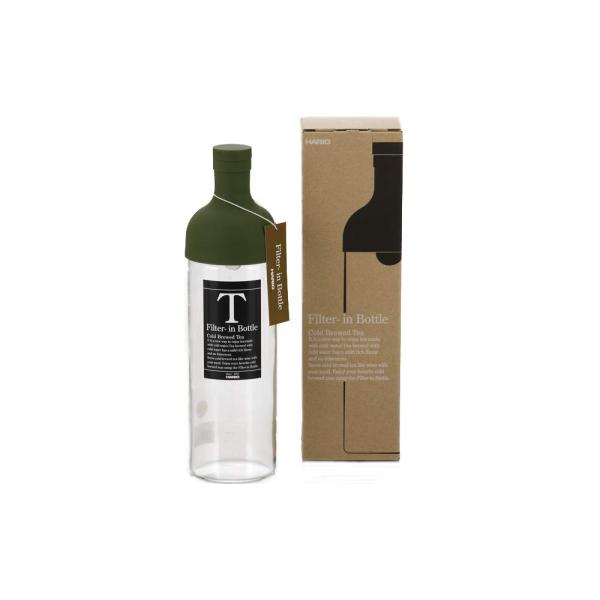 【商品概要】ワインボトル型の水出し茶用ボトルサイズ：幅8.7cm×奥行8.4cm×高さ30cm材質：「ガラスボトル／耐熱ガラス」、「注ぎ口・栓／シリコーンゴム」、「フィルター／ポリプロピレン」実用容量：750ml食器洗い乾燥機使用OK【商品...