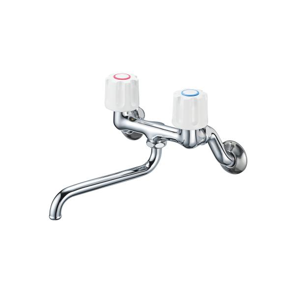 【商品概要】【特長】 シングルレバーやサーモスタットと比べて内部構造が簡単なので水モレした際の補修が簡単。 また交換部品もメーカー問わず適合する場合が多く、補修に適している。【定番のツーバルブ混合栓】お湯と水と分かれていて、ハンドルを回すだ...