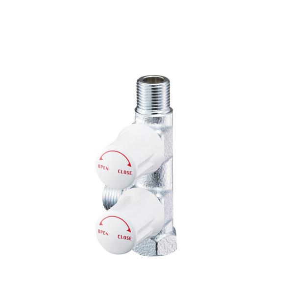 【商品概要】ハンドル操作でそれぞれ吐水・止水ができます。JIS規格商品。【商品説明】【商品詳細】ブランド：SANEI(旧社名:三栄水栓製作所)商品種別：DIY・工具・ガーデン商品名：SANEI スマートヘッダー 左側分岐止水栓 文字の色:赤...