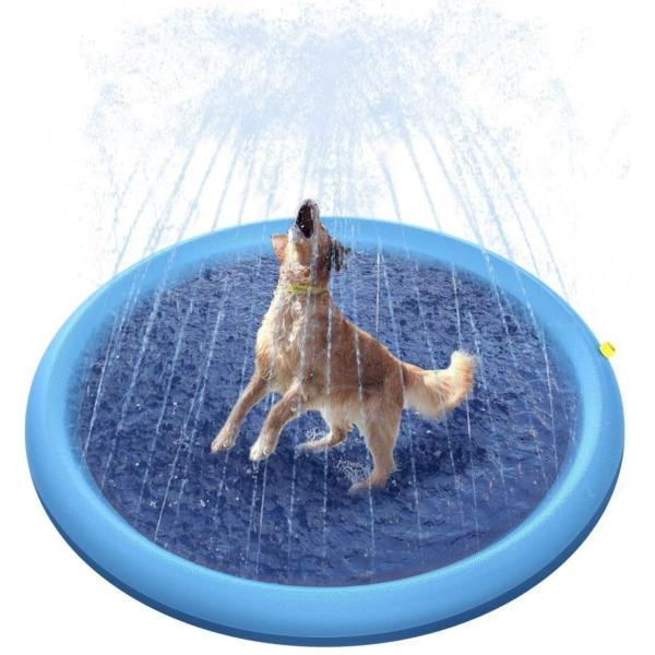 【商品概要】【犬用プール 噴水マット】 この「犬用プール 噴水 マット」は、愛犬の夏の水遊びに最適！暑い夏に愛犬が涼しく楽しく遊べるアイテム。水を噴水のように広げて、犬の体を冷やすことができ、快適な水遊びでワンちゃんも大喜び。【犬用プール ...