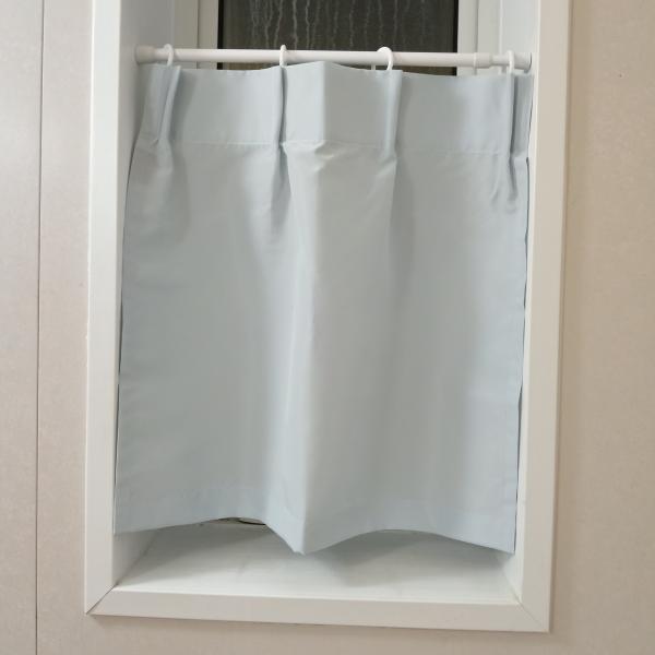 お風呂・浴室の小さな窓の目隠しカーテン突っ張り棒で簡単に装着『サイズ： 巾40ｃｍ丈50ｃｍ（既製品）』※突っ張り棒は付いておりません。お風呂の窓には浴室用ブラインドやロールスクリーンなどの商品が販売されてますが、いづれも長く使用してますと...