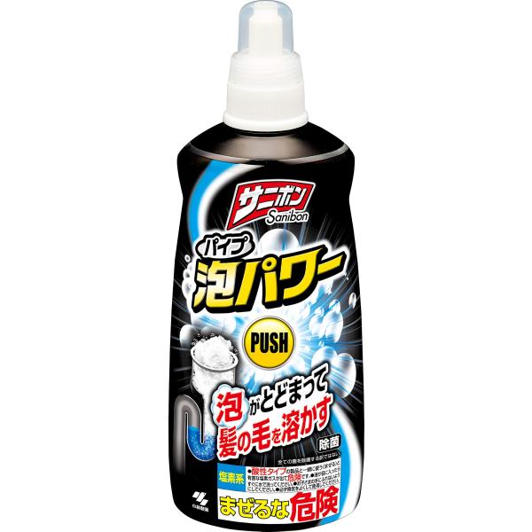 泡の強力パワーで、排水パイプのつまりや悪臭をスッキリ解消します。悪臭やつまりの原因になる髪の毛や油汚れなどをしっかり溶かします。排水口のまわりの黒ずみやヌメリを取り除きます。泡だからパイプの垂直部分への付着時間が長く効果的です。除菌*・消臭...