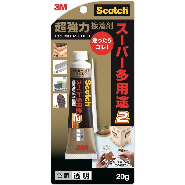 【製品情報】内容量: 20g / 色: 透明 / 主成分: 変成シリコーン(95％)、無機物(5％) / 使用温度範囲: ?20℃?80℃、硬化後の使用温度範囲: ?20?80℃ / 硬化時間: 約1日【さまざまな素材にしっかり接着!】木・...