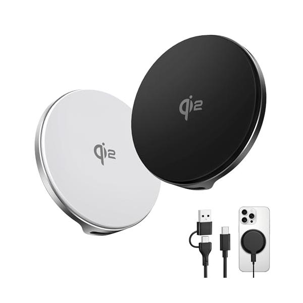 ?【２倍出力！15W超高速充電】ワイヤレス充電器なら、最新規格の『Qi2充電器』を選びましょう！従来のQi規格の2倍、最大15Wの高出力で、Apple公式のMagSafe充電器（マグセーフ充電器）と同等のスピードでiPhoneを急速充電でき...
