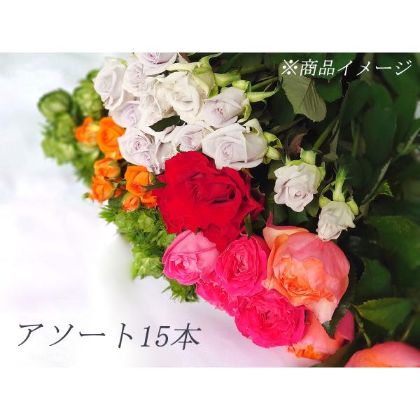 大沼ばら園で栽培している約20品種のバラの中から、その時々に収穫を迎える品種を選りすぐり(3〜5品種以上)アソートにしてお届けします。お祝いや贈り物としてももちろん、ご自宅のお部屋にも、華やかなバラの花束を飾ってみませんか？ギフト・プレゼン...