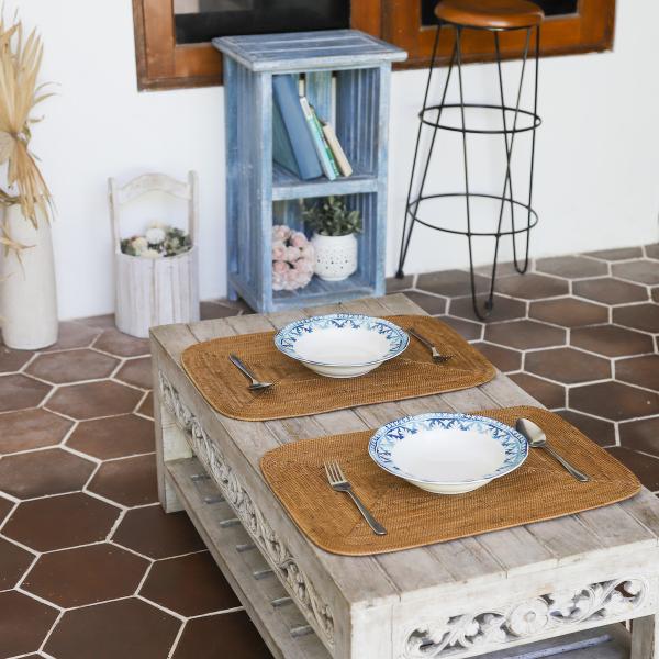 角丸ランチョンマットLサイズ １枚 (MAT180)  Rosily(ロージリー) バリ島 アタかご雑貨 キッチンマットバリ島のアタバッグ・アタランチョンマット・アタバスケット等を販売しているRosily（ロージリー）WEB ショプです。自...