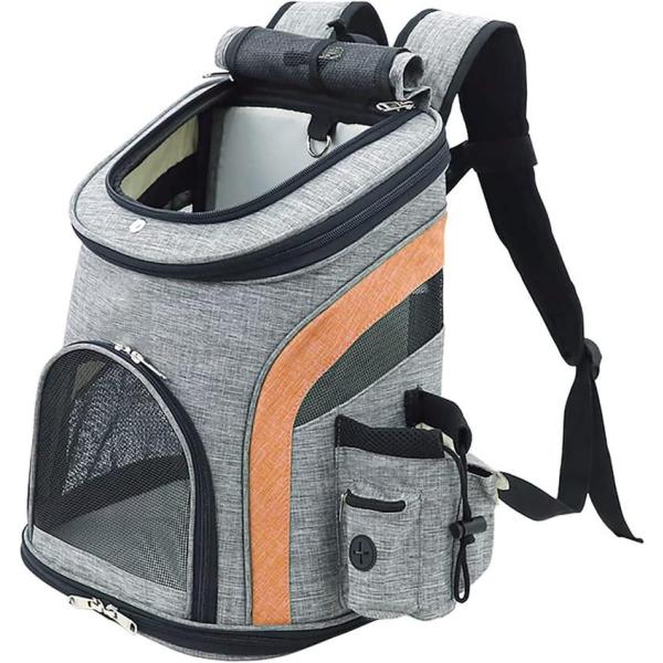 【発売日：2024年07月02日】【ペットリュック型-便利なデザイン】減圧ベルトで長時間背負っても疲れません、外側小物かけ部分あり、マット取り出しできる構造で簡単にお手入れができるから、定期的な清潔も可能です。【商品仕様】軽量で長時間使用し...
