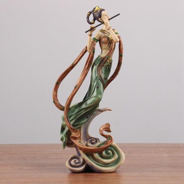 【発売日：2025年11月28日】◎サイズ：琵琶:15*31cm 腰鼓:16*29.3cm 笛:13*31cm 蓮華:14*22cm◎神性と人間性の結合は、古典的で端正な美しさを与えます。◎オフィスに置いて、あなたの優雅な大気を体現して、人...