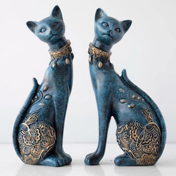 【発売日：2025年11月28日】【エキゾチックな風物詩】このエジプトの猫の彫刻は、あなたの部屋に独特の雰囲気を作り出し、あなたに視覚的な楽しさをもたらす一種のエキゾチックな風習を取り入れています。【品質保証】：顧客に信頼されるメーカーを目...