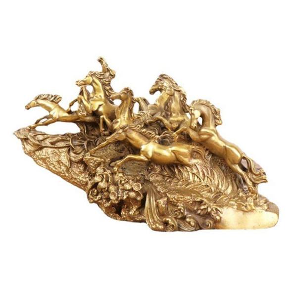 【発売日：2025年12月02日】馬の置物は、上質な仕上がりで、ご家庭やオフィスの装飾に最適です。多様な場所に適応する汎用性 リビングルームのソファ横、寝室のベッドサイドテーブル、カフェの陳列棚、書斎の本棚、オフィスのデスクなど場所を選ばず...