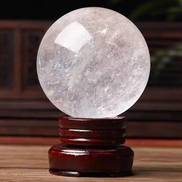 【発売日：2025年12月09日】結晶は富、純度と優しさを引き付けることができます。球体の形状は、完璧を表します。自宅に置かれたとき、それは人生の家がいっぱいにすることができます。天然水晶と石は自然からのエネルギーを持っており、水晶の点は上...