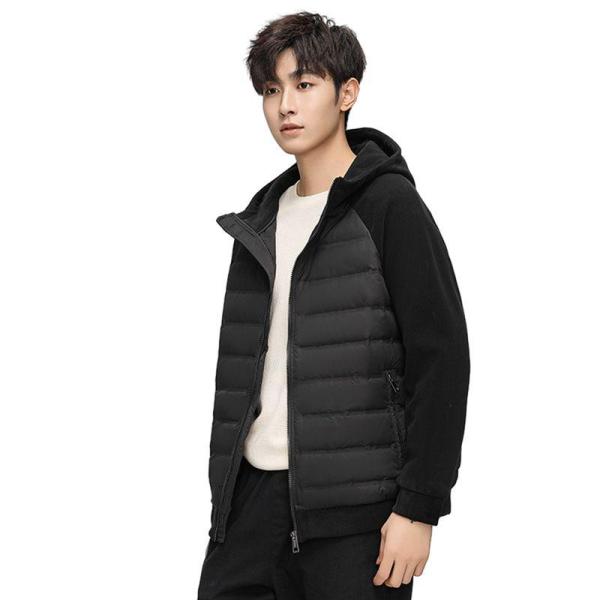 【発売日：2025年12月15日】【前開きジッパー】(1)ボリュームネック：襟の形は寒気に回り道をさせて体に入ることを防止し、保温性に優れます。首元まで閉められるフロントジッパーで冬の冷気の侵入をうまく防ぐことができ、いつも暖かい着心地を与...