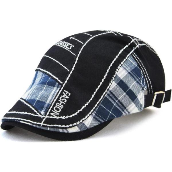 【発売日：2024年06月18日】調節可能なサイズ:頭囲を調節可能なメンズフラットドライビングキャップ:56-60cm(22.04-23.26インチ)、ほとんどの頭のタイプとさまざまなヘアスタイルに適しています。最高の贈り物:このダックビル...