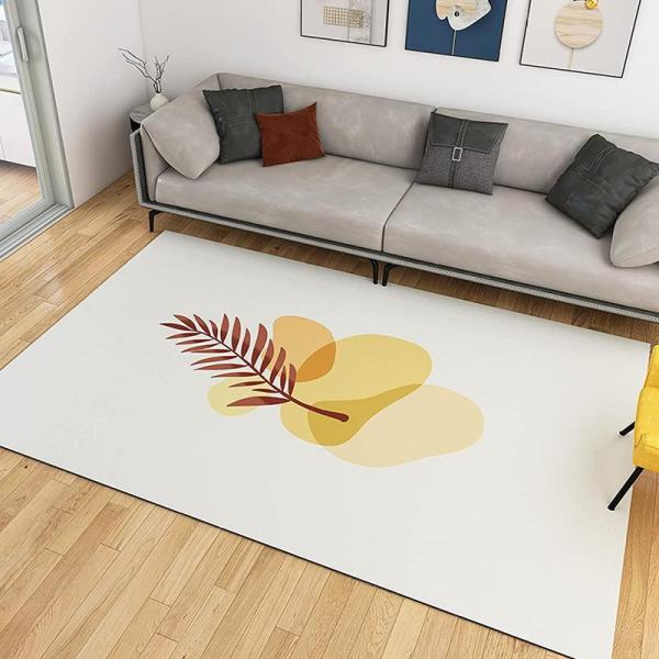 【発売日：2024年06月17日】【安心】防ダニ・抗菌・防臭仕様、滑り止め加工裏にポツポツの滑り止めが付いてたのでズレにくい、フローリングでも使用できます。お子様やペット、年配の方がいるご家庭にも安心です。【北欧風】幾何学模様のステッチとさ...