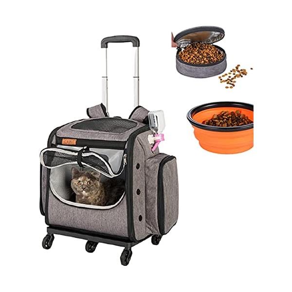 【発売日：2024年07月01日】【安全・安心】改良された大きな台座、安定性アップ、ペットを不安させないように傾けにくいデザインです。内部にはリードが付いているので、飛び出しの心配もありません。【3WAY出かけラクラク】キャリーリュックとし...