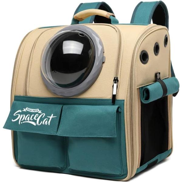 【発売日：2024年07月02日】高品質の素材：猫のバックパックの外層は高密度のキャンバス素材で作られ、内層はポリエステルで作られています。オリジナルのエコロジカルキャンバス、耐摩耗性、耐傷性。バックパックの内部設計が大きいため、猫は制限な...