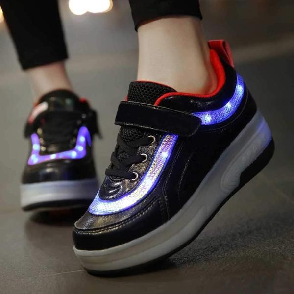 【発売日：2024年06月25日】パーソナライズされた照明付きの靴のアッパーの装飾的なデザインは、暗闇の中で踊るエルフのようになり、ファッショントレンドの魅力を示しますTPR素材は強い靭性、優れた弾力性、滑り止めと耐摩耗性、軽くて耐久性があ...