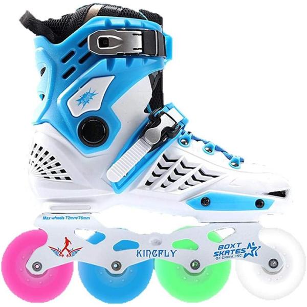 【発売日：2024年06月22日】【1列4輪】一列四つのスケートの構造で、滑るときにすべて8つホイールがスムーズを保証します、更に安心してスケーティングに集中する事が可能になりました。ABEC-7最新ロック機構を採用したバックルにより、安全...