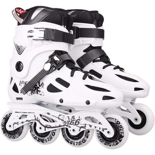 【発売日：2024年06月22日】安全性と快適さ：スケートの本体は、プレミアムPP素材、サンドイッチメッシュ、PVCレザー、EPEフォームで構成されており、乗り心地が抜群です。ホイールはABEC-7ベアリング採用して、スムーズを保証します。...