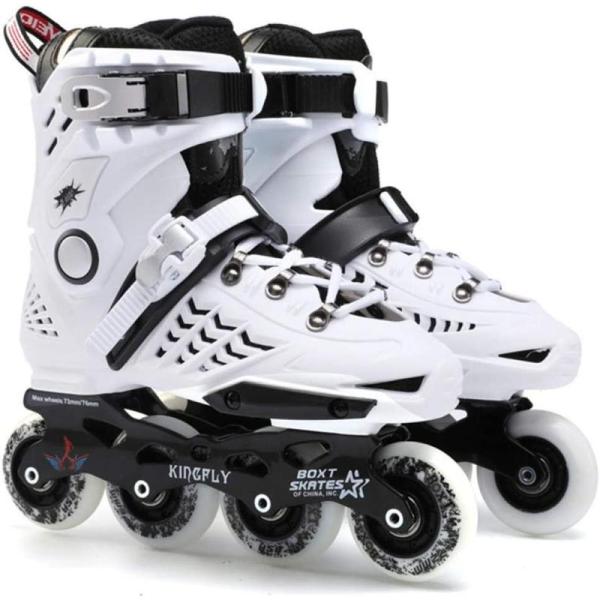 【発売日：2024年06月22日】【素材構成】PU、ポリエステル。カラーはホワイトとブラックの2色をご用意しております。【高性能】スムーズな高性能スケート、静音性も優れ、摩擦抗性が少ない、順調に進みます。【安定性】靴の先には衝撃に強いカバー...