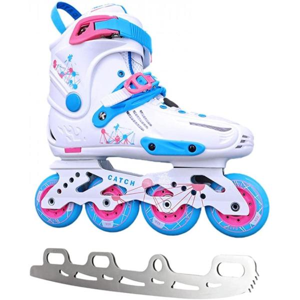 【発売日：2024年06月22日】【仕組み】素材構成：PU、ポリエステル。カラーはホワイトとブラックの2色をご用意しております。【2in1調整モード】puホイールは通常のスライドに使用され、氷上でスライドするブレードモードに置き換えることも...