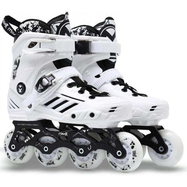 【発売日：2024年06月22日】【素材構成】裏地：スポンジ　支え：アルミニウム合金 ブラケット：統合されたPUブラケットは靴本体としっかりと接続されており、優れた支持力と変形がありません。【快適・耐久性】インラインスケートのフレームは強化...