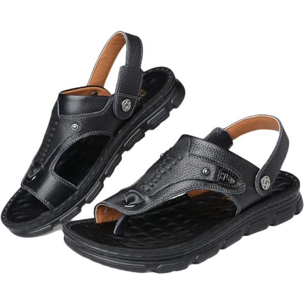 【発売日：2024年04月23日】通気性: サンダル メンズ、優れる通気性があり、靴が乾燥で爽やかで快適で、更に水陸両用です。この夏では快適に履きましょう！適応場面： 上質な素材を厳選し、大人気のおしゃれ夏用、お出かけや海へ遊び、ちょっとし...