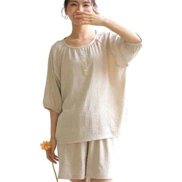 【発売日：2024年06月03日】【40-75kgの体重に対応】幅広い体型に対応したデザインで、誰でも快適に着用できます。体重範囲に合わせて選べるサイズ展開も魅力です。【おしゃれなデザイン】誰よりも可愛く、上品でほどよく甘い色合いのパジャマ...