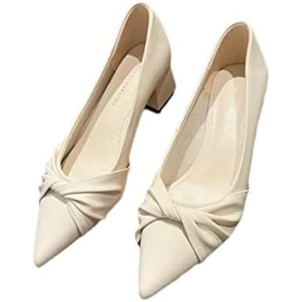 【発売日：2024年07月10日】シンプルで大人かわいいデザインでオシャレに決める！★ヒールの高さ：5cm ★ヒールの型：太めヒール ★表素材：皮革 ★ソール素材：ゴム ★足幅・甲の高い方はサイズを大きめに選んでください。滑りにくく安心なゴ...