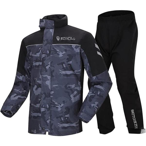 【発売日：2024年03月04日】【視認性＆収納性】この雨合羽は収納袋が付き、薄くて軽いし、持ち運びにも便利です。夜間の安全を重視して、高い輝度の反射材が付き、夜間の視認性の高い合羽です。【最高度の防水性】透湿性を確保する無数の孔は、水滴よ...