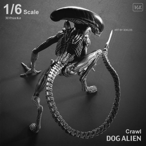 Crawl Dog Alien 1/6scale kit【予約受付中】  art by 3dklosサイズ：1/6scale3D Printモデル組み立てと塗装はされておりません。※5月末までの価格となります。※無くなり次第、終了とさせて頂...