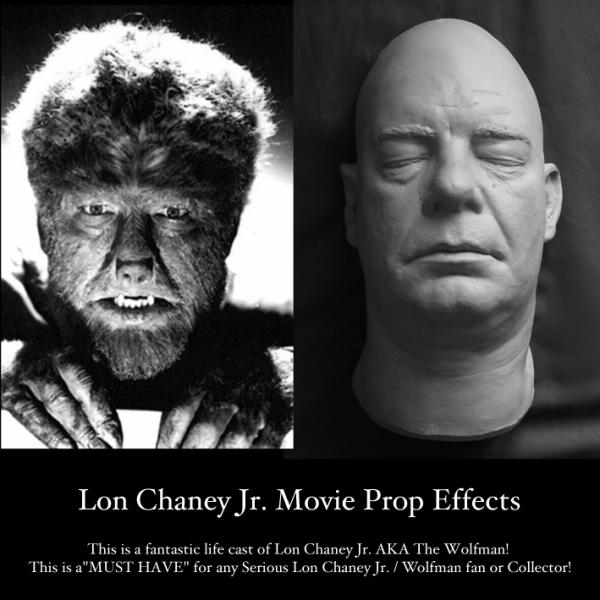 Lon Chaney Jr. Life Mask（石膏）