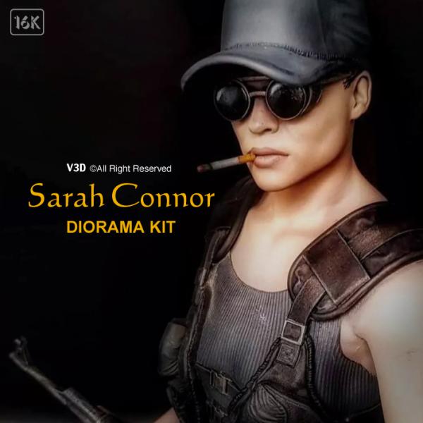 Sarah Connor 1/6scale DIORAMAキット【予約受付中】 V3D3D Print Model kitサイズ：1/6scale 納期はご注文後、約2週間〜3週間程度※組み立てと塗装はされておりません。