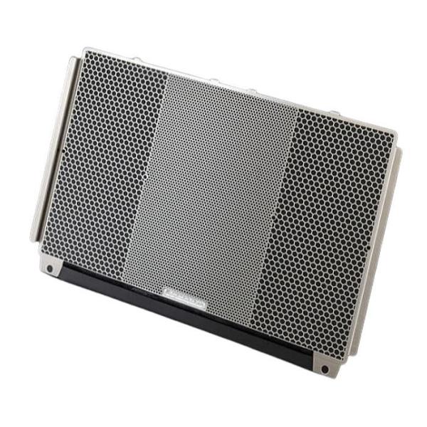 走行中にフロントタイヤが巻き上げる飛び石や、虫などの異物からラジエターを保護しながら冷却効率を最大限に維持させるラジエターコアプロテクター●0.8mm厚のステンレス材を使用し、長期使用においても汚れを洗い落とすだけでステンレス特有の美しさを...