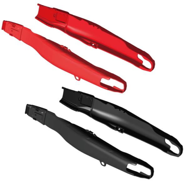 簡単着脱のスイングアームガード高強度の着脱式プラスチック製スイングアームプロテクション。ハード系レースや未舗装路などで障害物のヒットによるスイングアームの損傷を抑えます。マグネットベースとゴムバンドで装着するので洗車時も容易に脱着可能。車種...