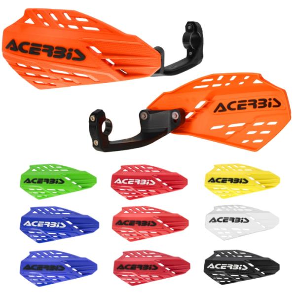 通気・軽量設計のオープンハンドガード■ 商品情報・品番： AC-26542・品名： ACERBIS　LINEAR VENTEDハンドガード・COLOR：　　BLACK/WHITE,BLUE/BLACK,BLUE/WHITE,　　GREEN/...